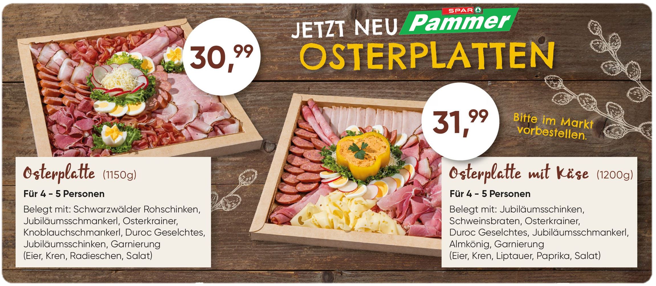 NEU - Osterplatten! | Spar Pammer